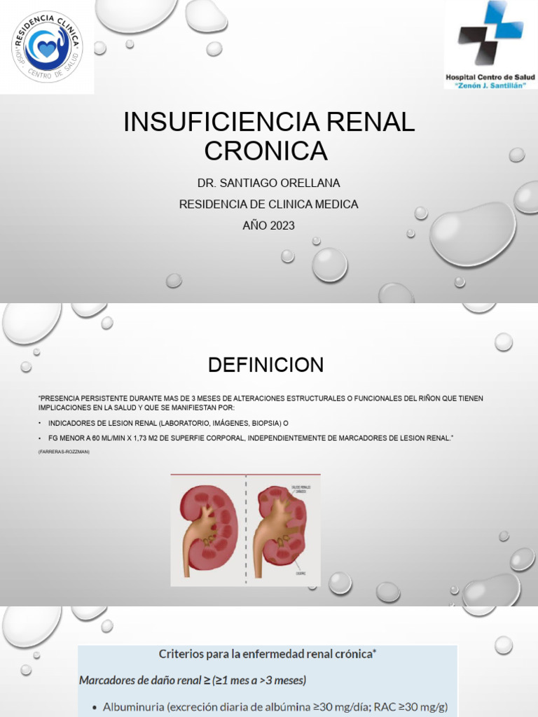 Enfermedad Renal Cronica | PDF | Nefrología | Medicina CLINICA