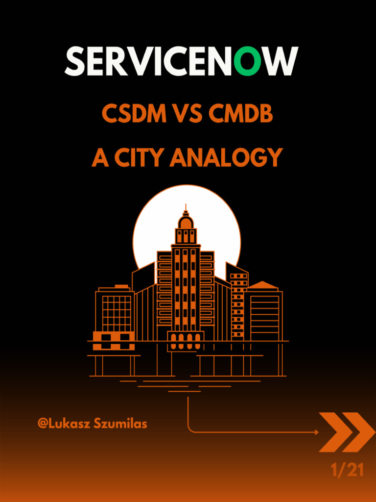 ServiceNow CSDM Vs CMDB A City Analogy 1716405594 | PDF