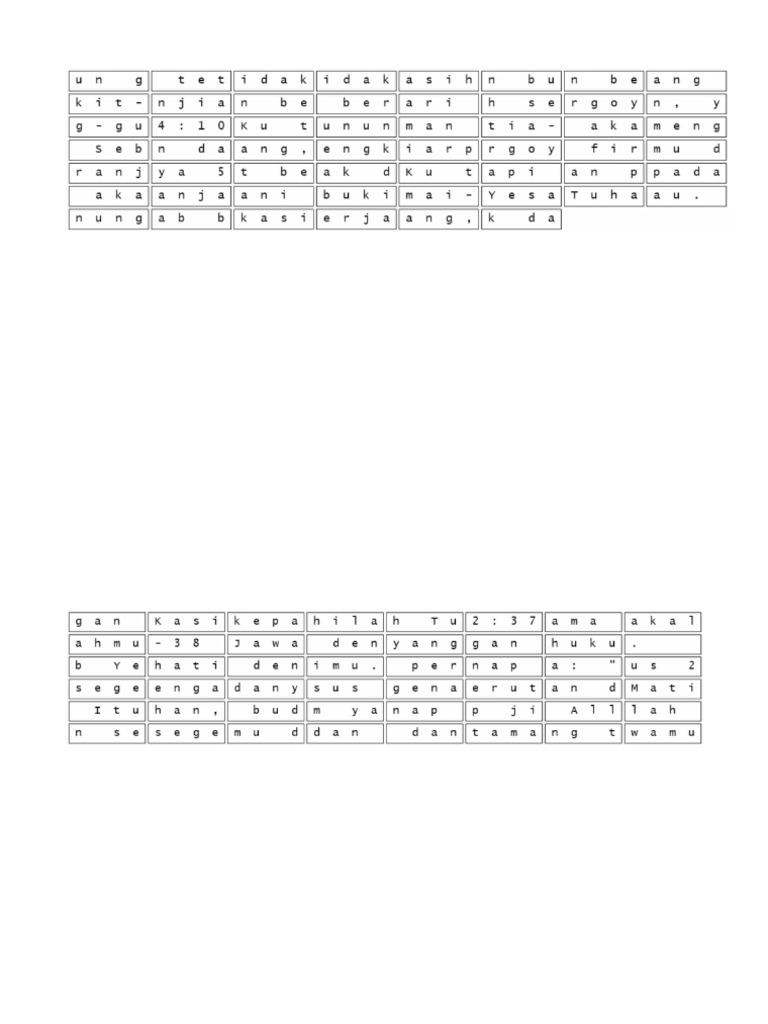 Susun Ayat Alkitab | PDF