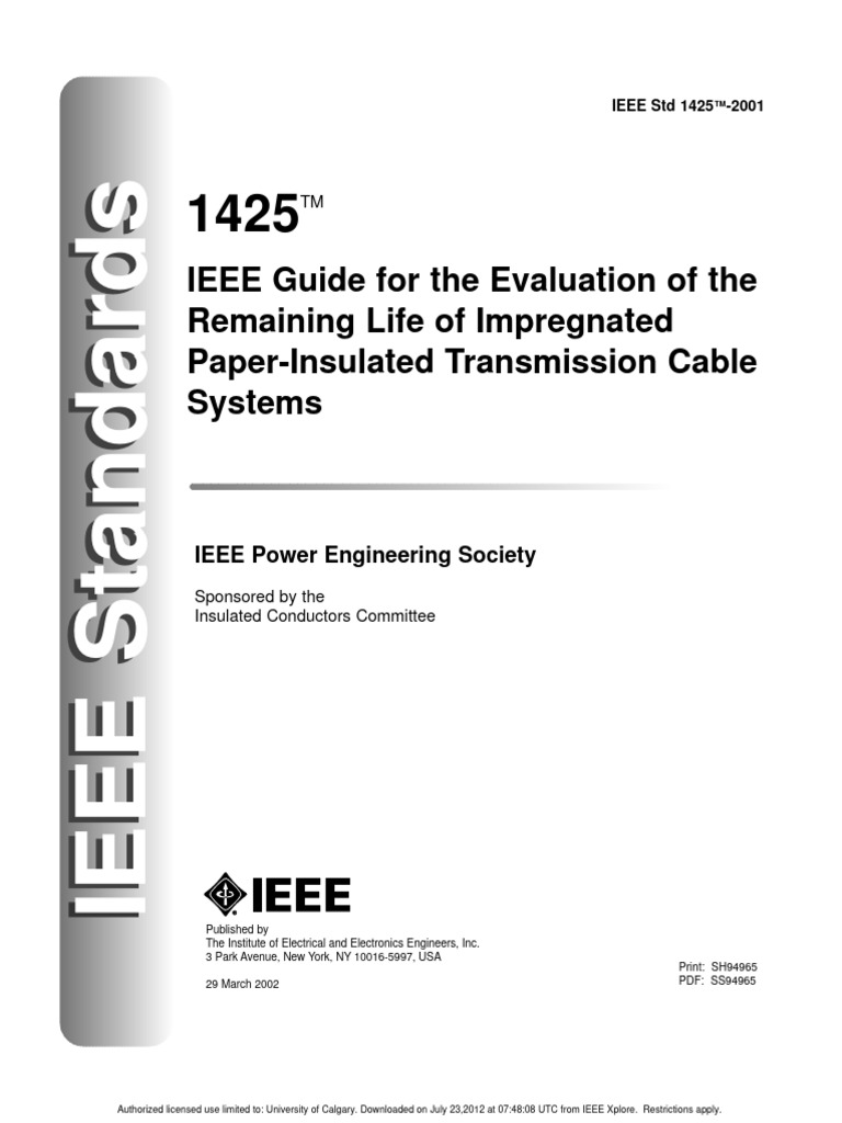 Ieee Guide For The Evaluation of The Remaining Life of Impregnat | PDF ...
