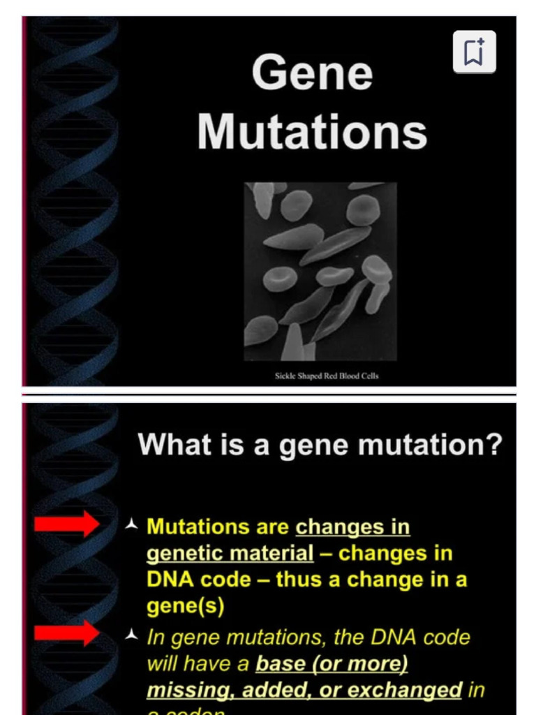 Gene Mutation and Mutagenic Agents | PDF