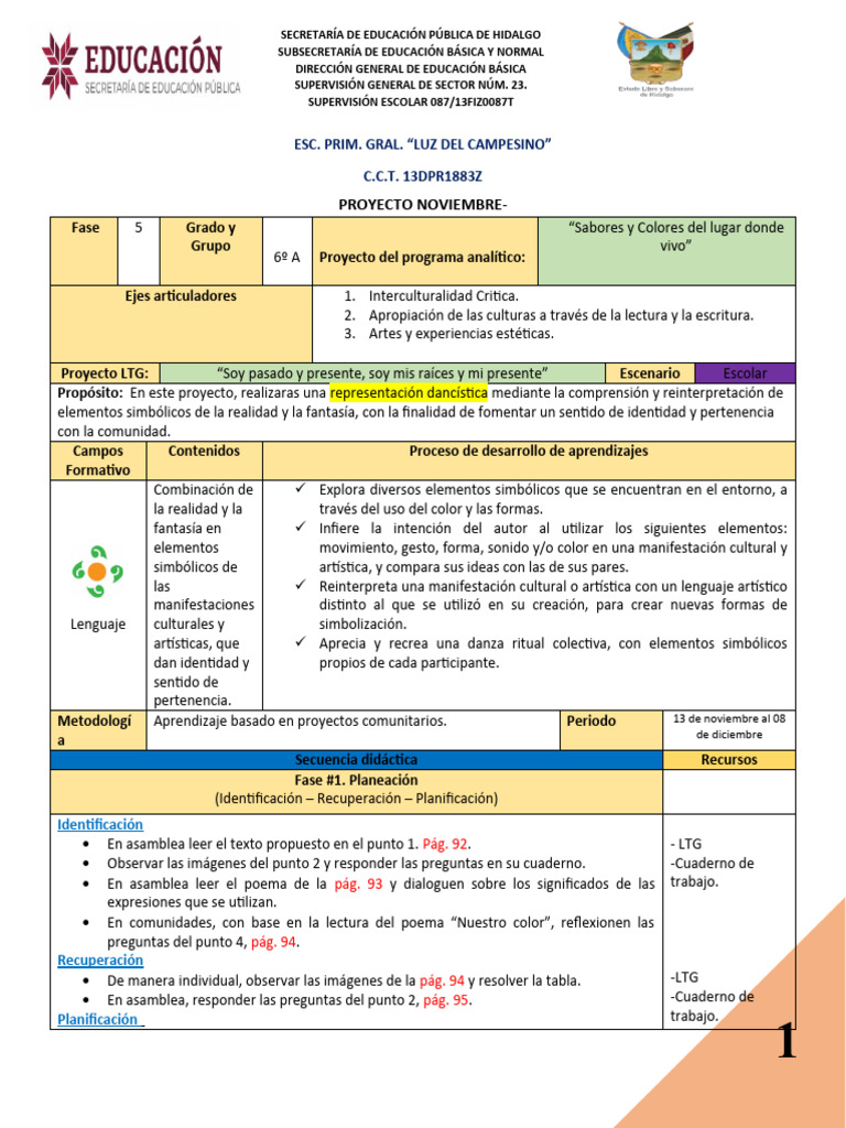 Py.3 6º Noviembre-Diciembre Mayra | PDF | Bailes