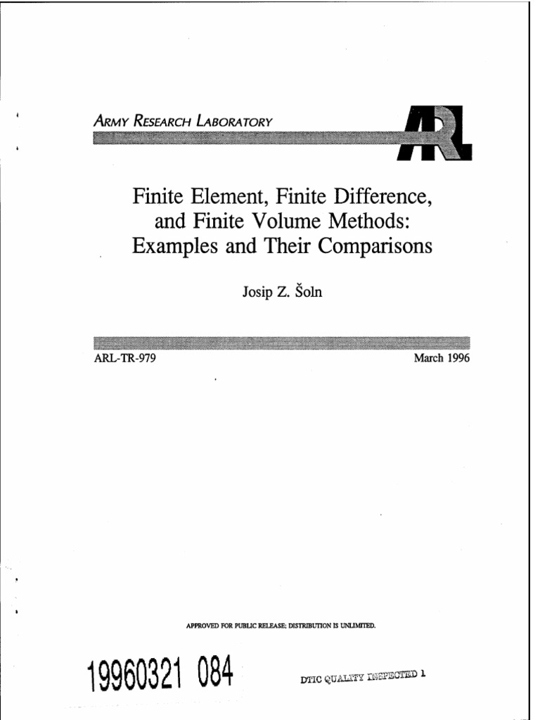 Finite Element, Finite Difference, Finite Volume (Soln, 1996) | PDF | Function (Mathematics ...