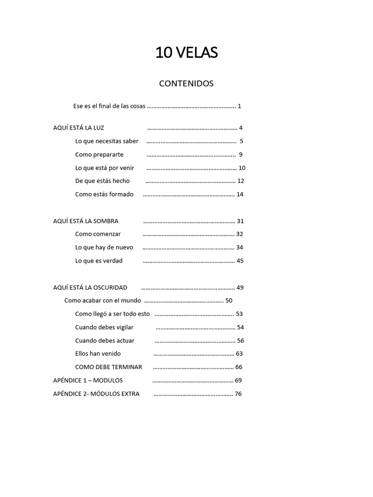 Ten Candles (ESP) | PDF | Verdad | Narración