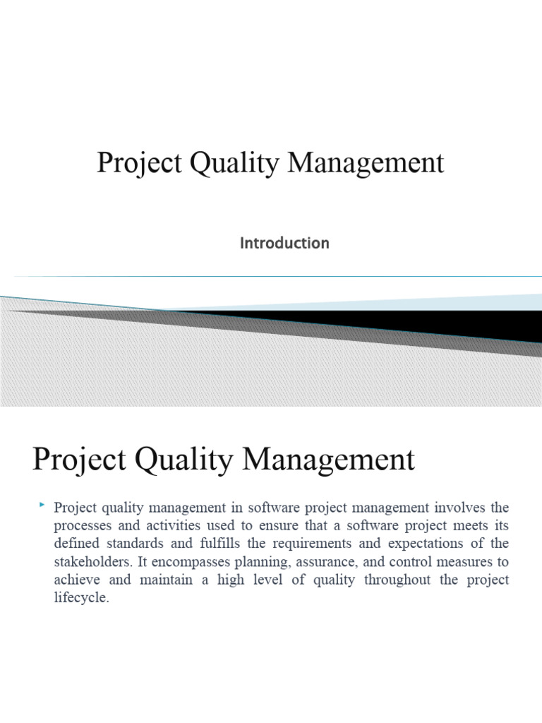 Quality Management Part 1 | PDF | Software Development Process ...