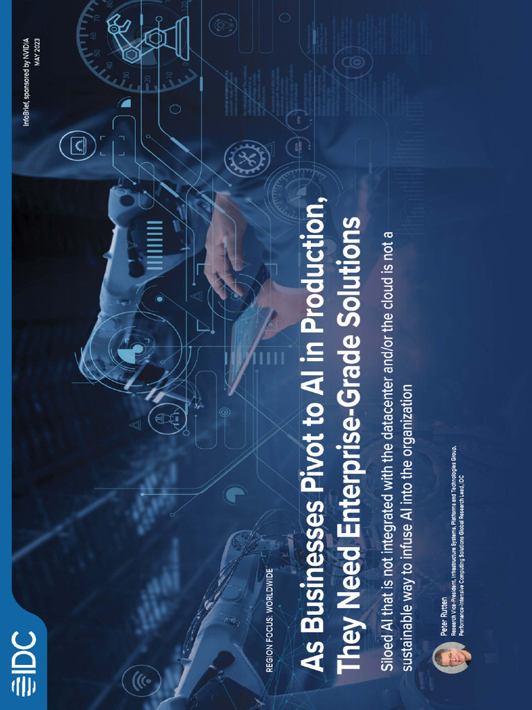 Idc Enterprise Grade Solutions For Ai In Production Pdf