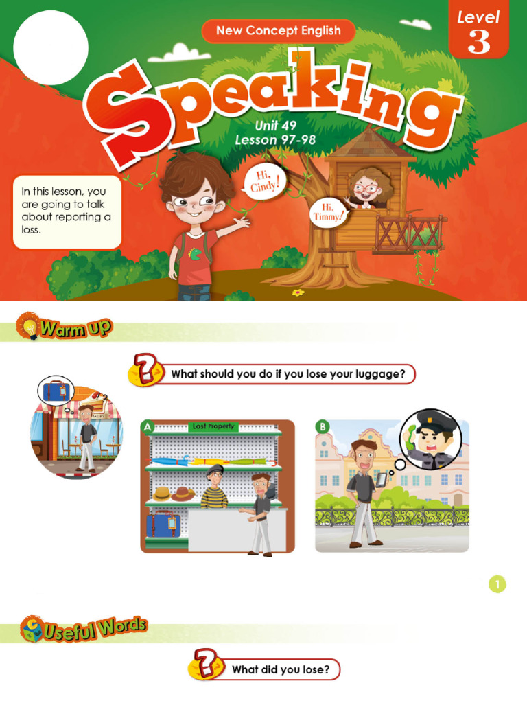 Speaking Unit 49 Lesson 97 To 98 | PDF