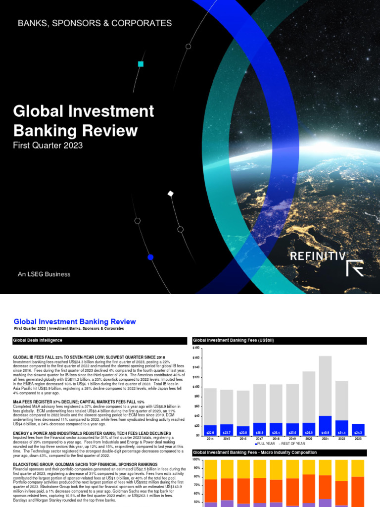 Q1 2023 Global Investment Banking Fees | PDF | Investment Banking ...