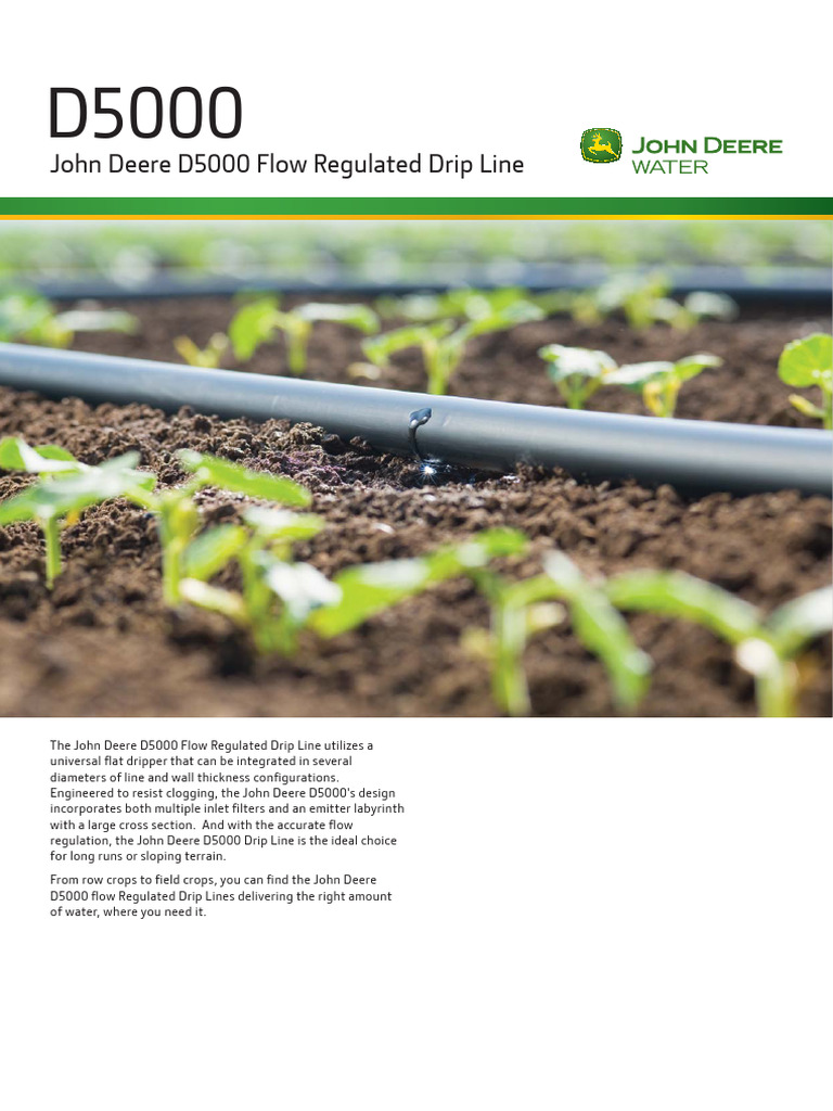 John Deere D5000 Drip Line Overview | PDF