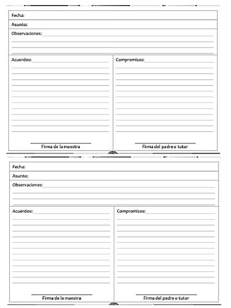 Ficha de Compromiso | PDF