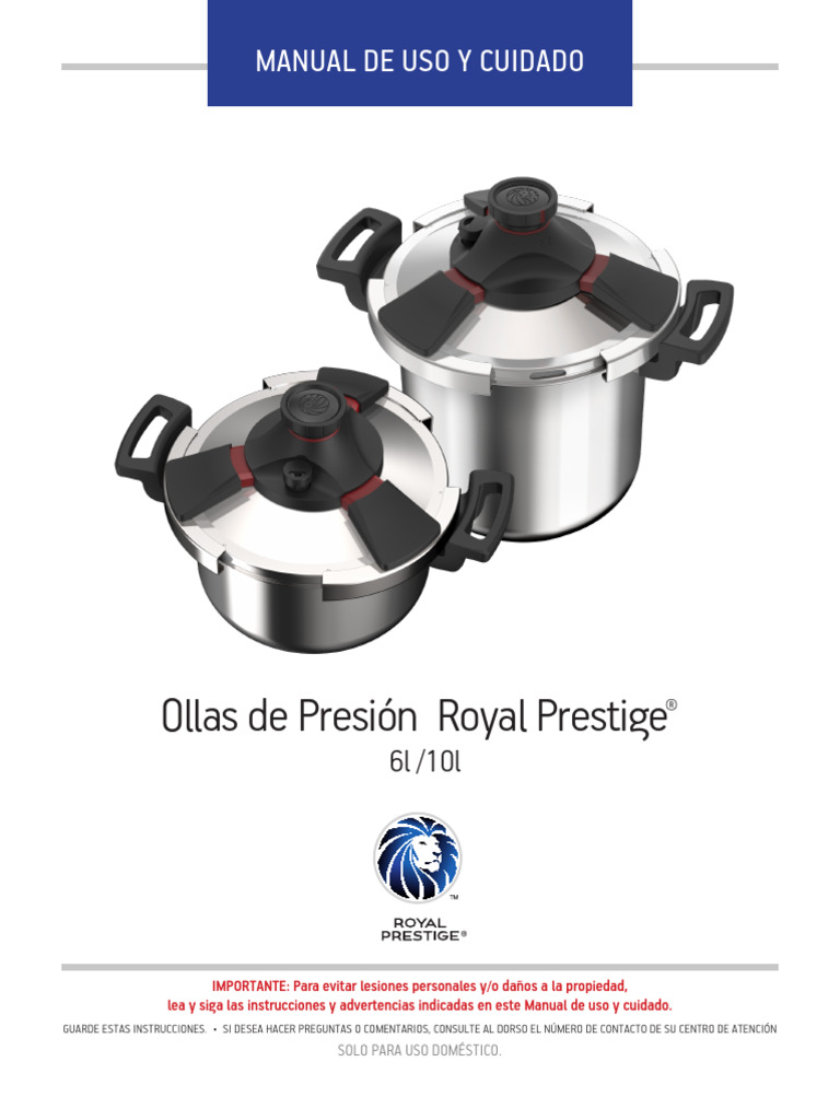 Ollas de Presio N Use Care | PDF | Cocción a presión | Cocinando