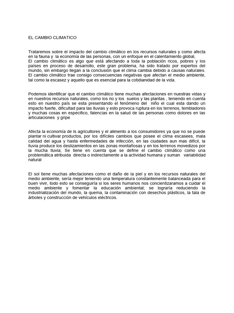 Marlon Stiven Balanta Nazarit | PDF | Entorno natural | Cambio climático