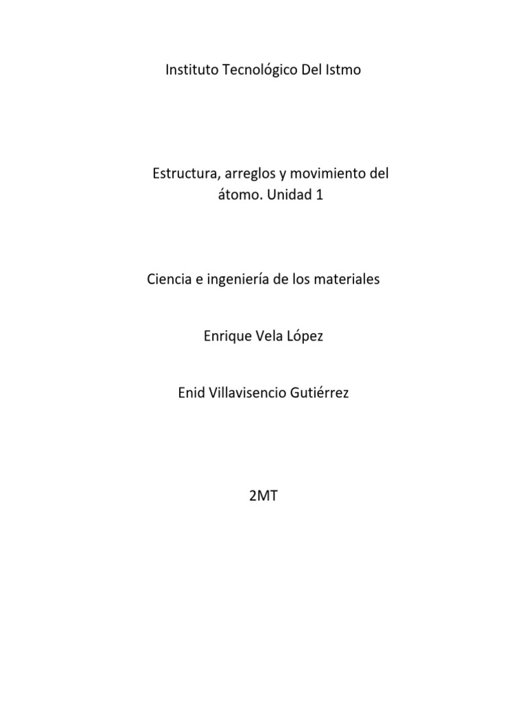 Ciencias e Ing. de Mat. U1 | PDF | Cristal | Sólido