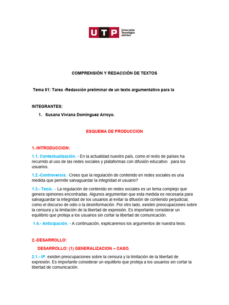 Comprensión y Redacción de Textos.s 1o | PDF | Libertad de expresión ...