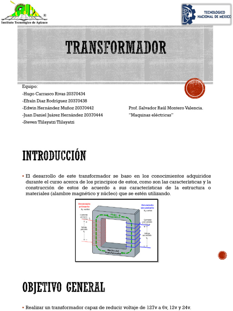 Contruccion Del Transformador | PDF | Transformador | Inductor