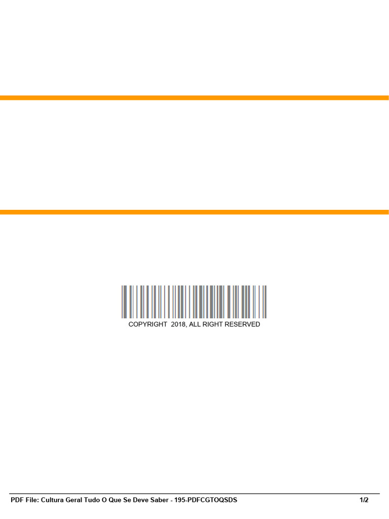 Cultura Geral Tudo o Que Se Deve Saber 195 Pdfcgtoqsds Aws | PDF