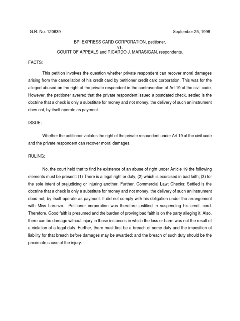 BPI EXPRESS CARD CORPORATION, Petitioner | PDF