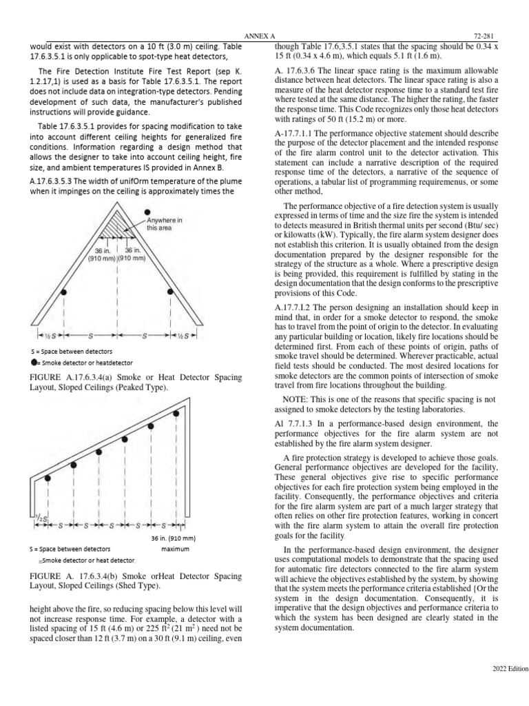 NFPA 72: Smoke Detector Guidelines | PDF | Smoke | Particulates