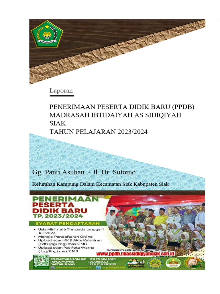 Laporan PPDB 2023-2024 | PDF