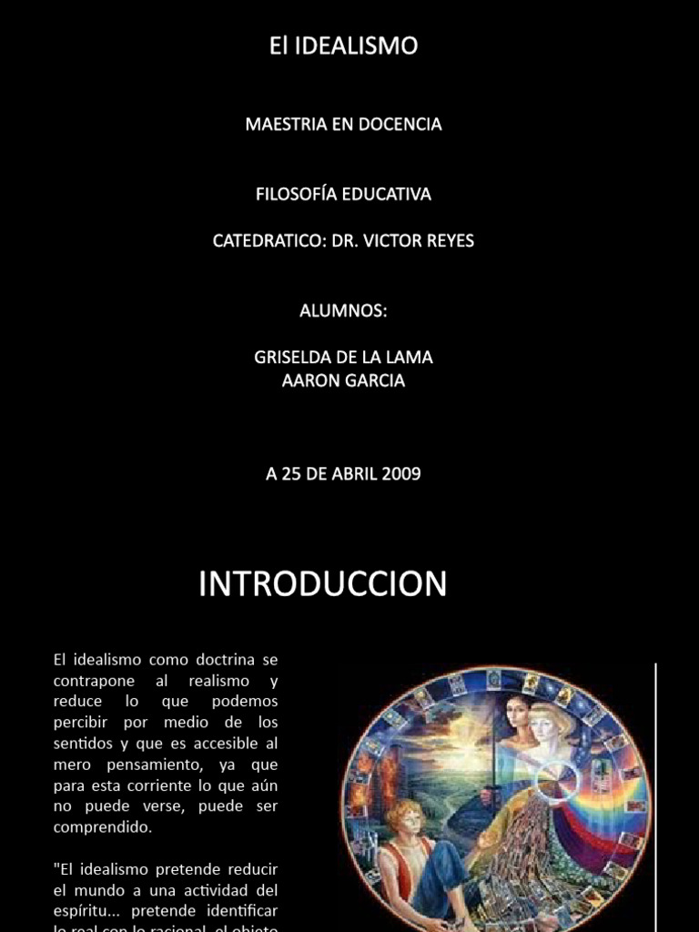 Idealismo Present Griselda Aaron | PDF | Idealismo | Immanuel Kant