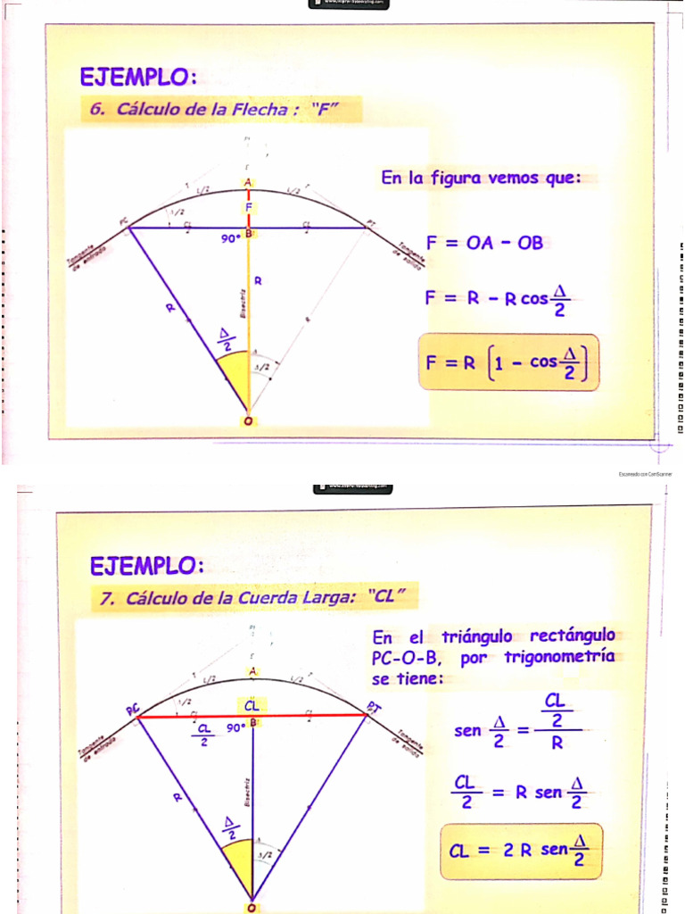 Ejemplo de Curva Horizontal 2 | PDF