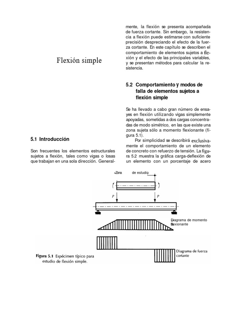 T2a) Flexión Simple | PDF | Doblar | Viga (Estructura)