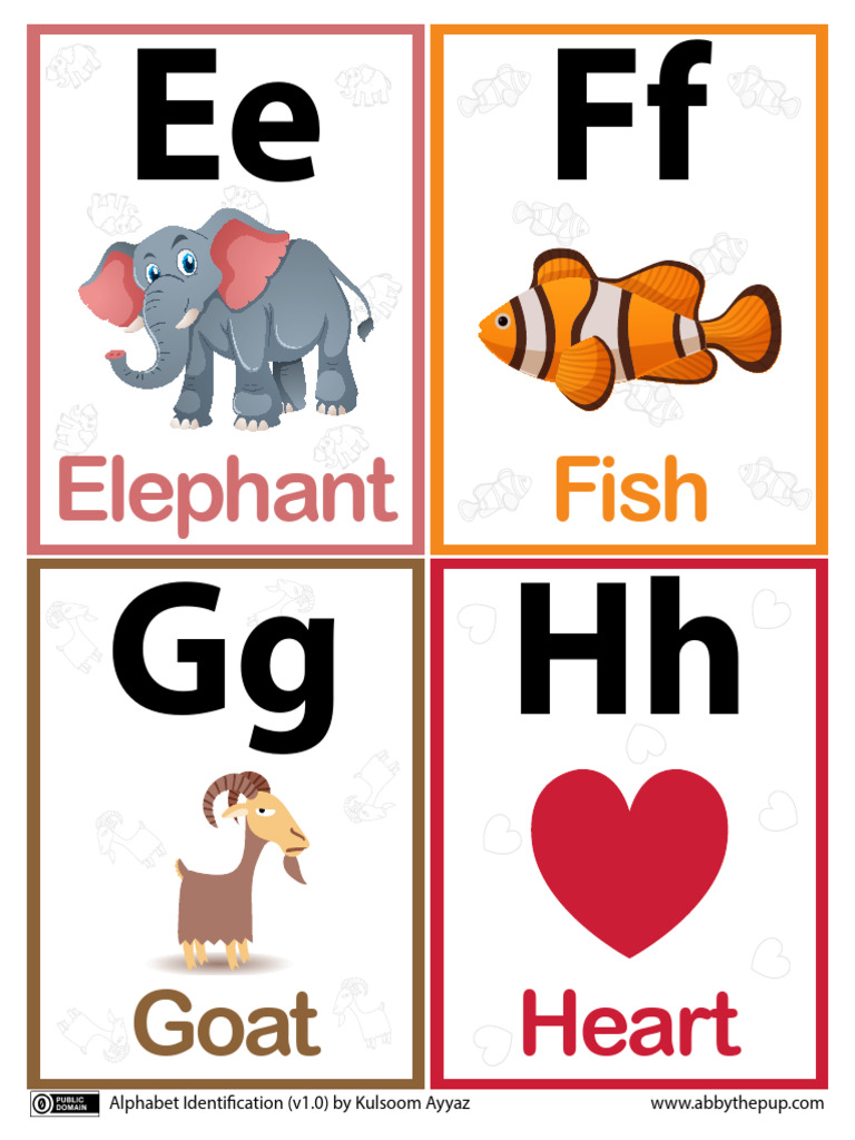 Alphabet Identification 28 Paper Crafts | PDF