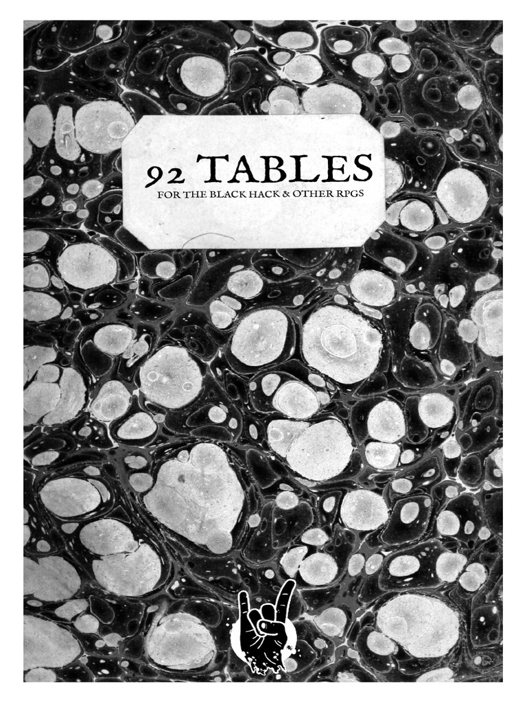 RPG Tables for The Black Hack | PDF
