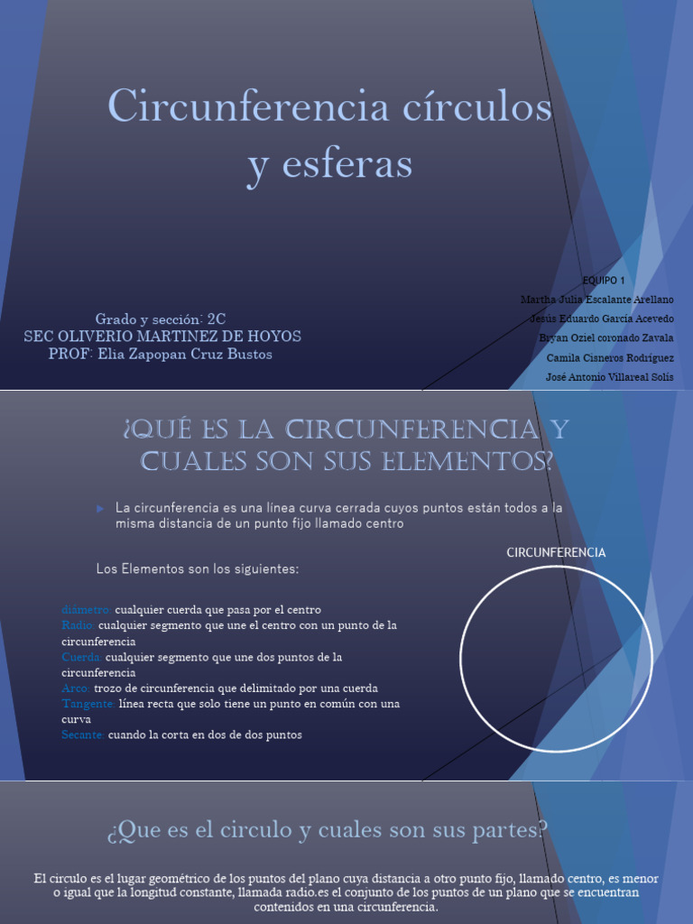 Diferencias entre círculo y esfera | PDF | Esfera | Enseñanza de matemática