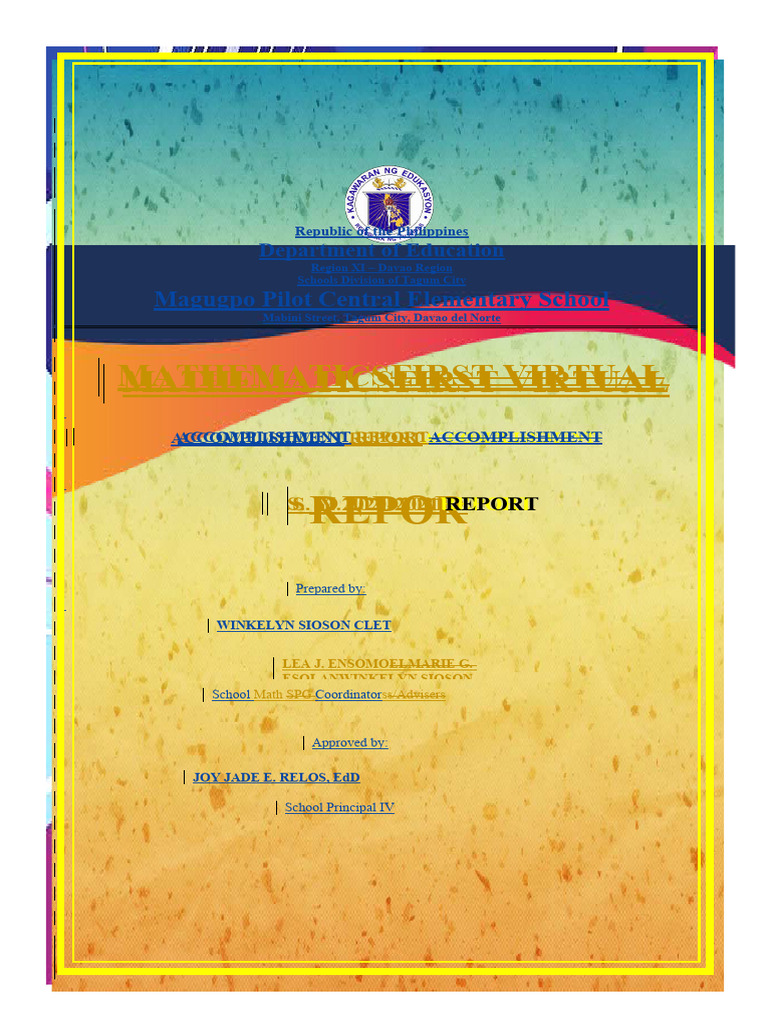 Math Accomplishment Report S.Y. 2020-2021 | PDF