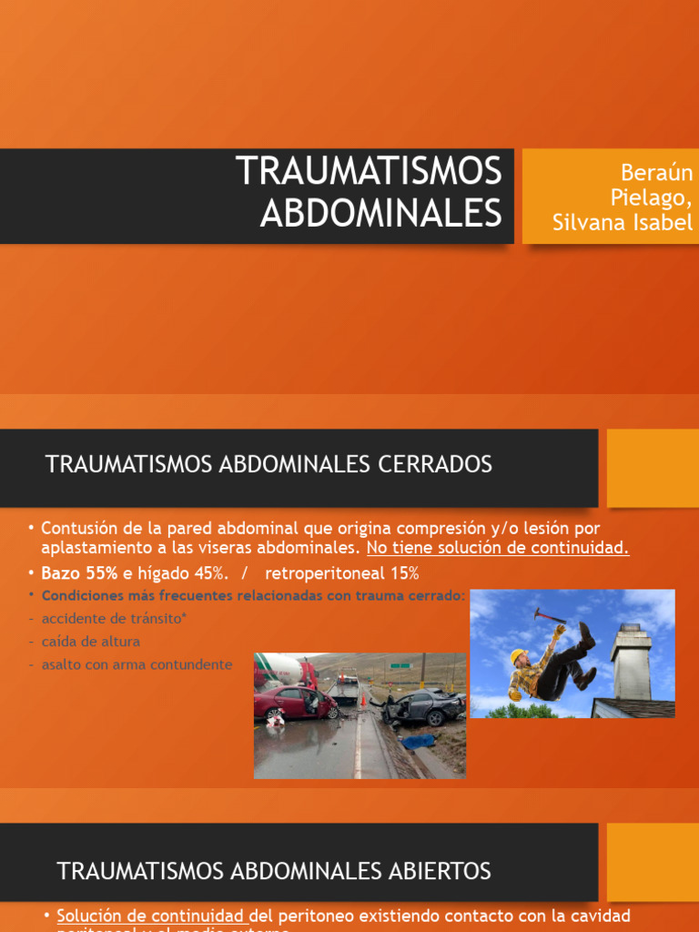 Traumatismo Abdominal Beraun | PDF | Abdomen | Especialidades Medicas