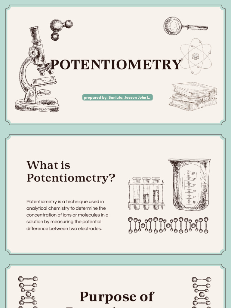 Understanding Potentiometry in Chemistry | PDF | Titration | Chemistry