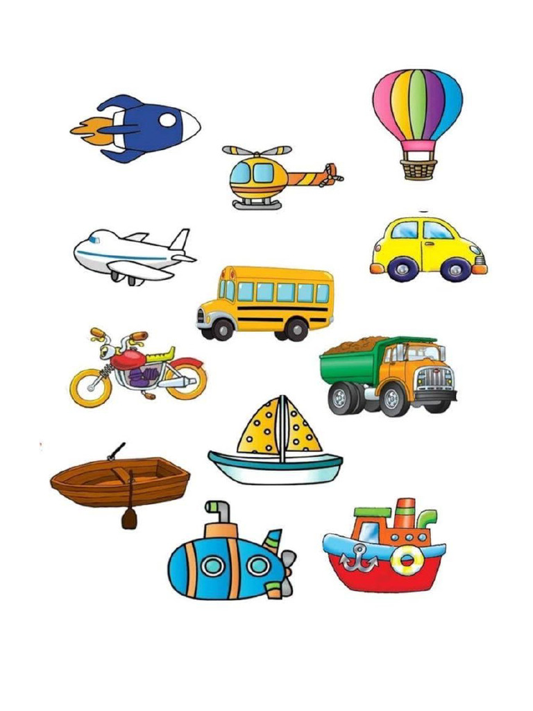 Medios de Transporte para Recortar | PDF