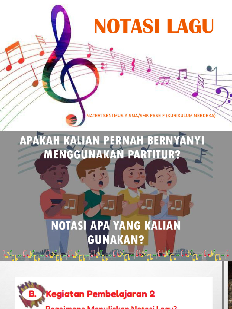 Notasi Lagu dan Tanda Birama Musik | PDF | Seni & Disiplin Bahasa | Puisi
