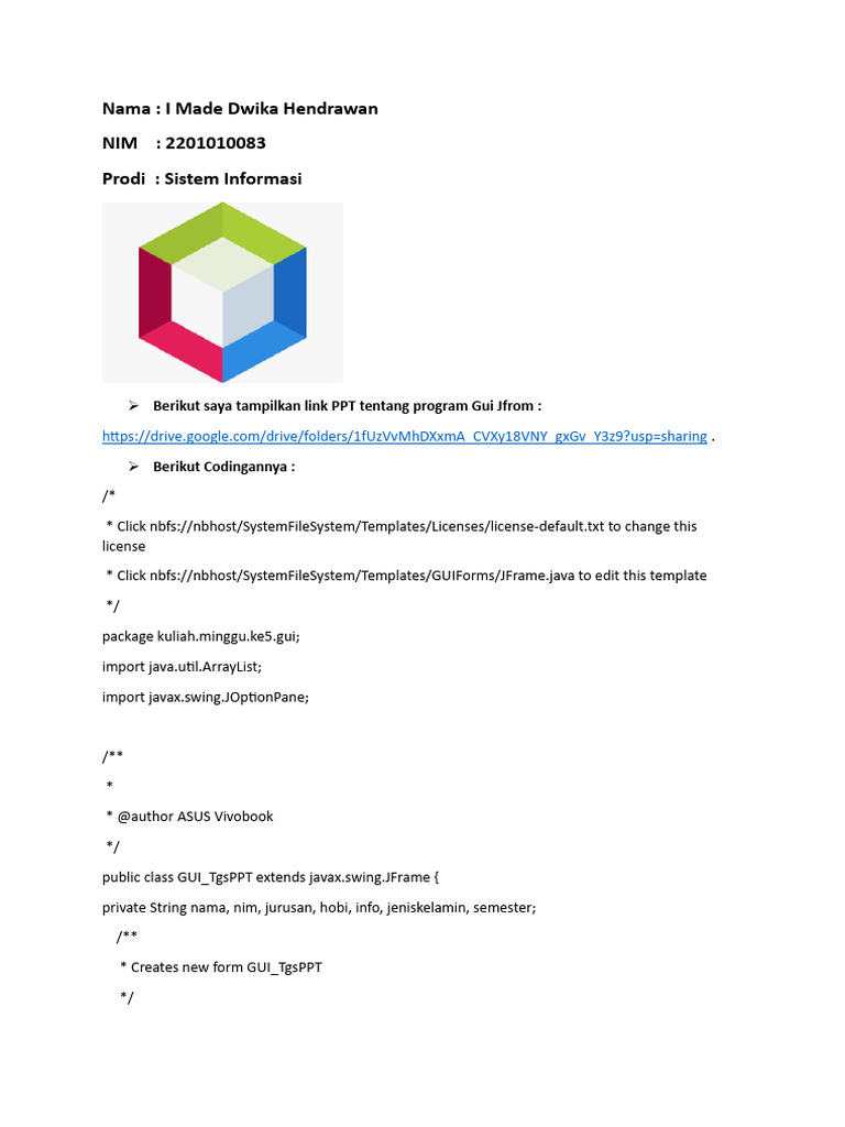 GUI Form for Student Data Entry | PDF | Java Platform | Computer Engineering