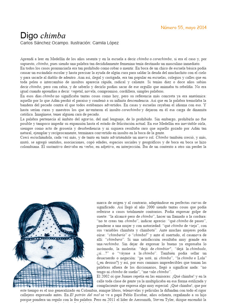 Digo Chimba | Descargar gratis PDF | Lingüística