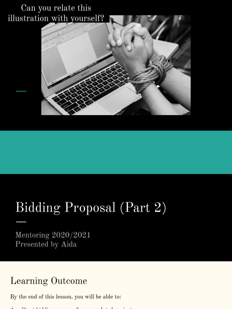 Session 4 - Bidding Proposal Part 2 | PDF | Design | Experience