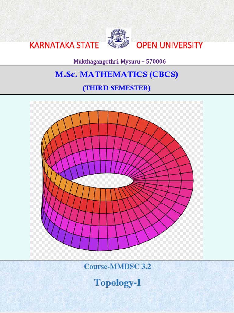 Topology 1 KSOU Textbook | PDF | Set (Mathematics) | Function (Mathematics)