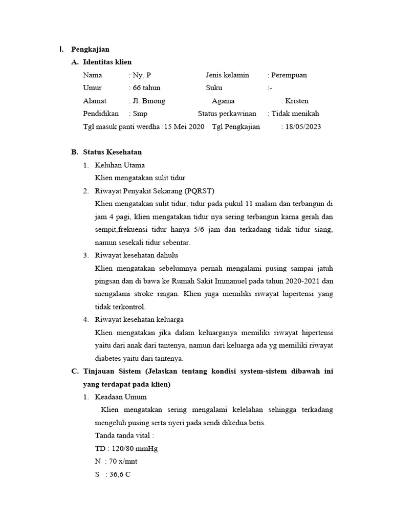 ASKEP GERONTIK Fix | PDF | Kesehatan Holistik