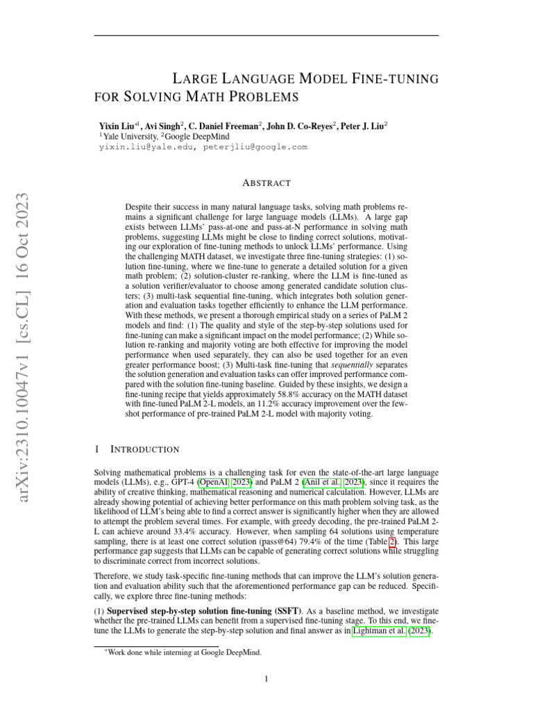 Improving Large Language Model | PDF | Cognitive Science | Machine Learning