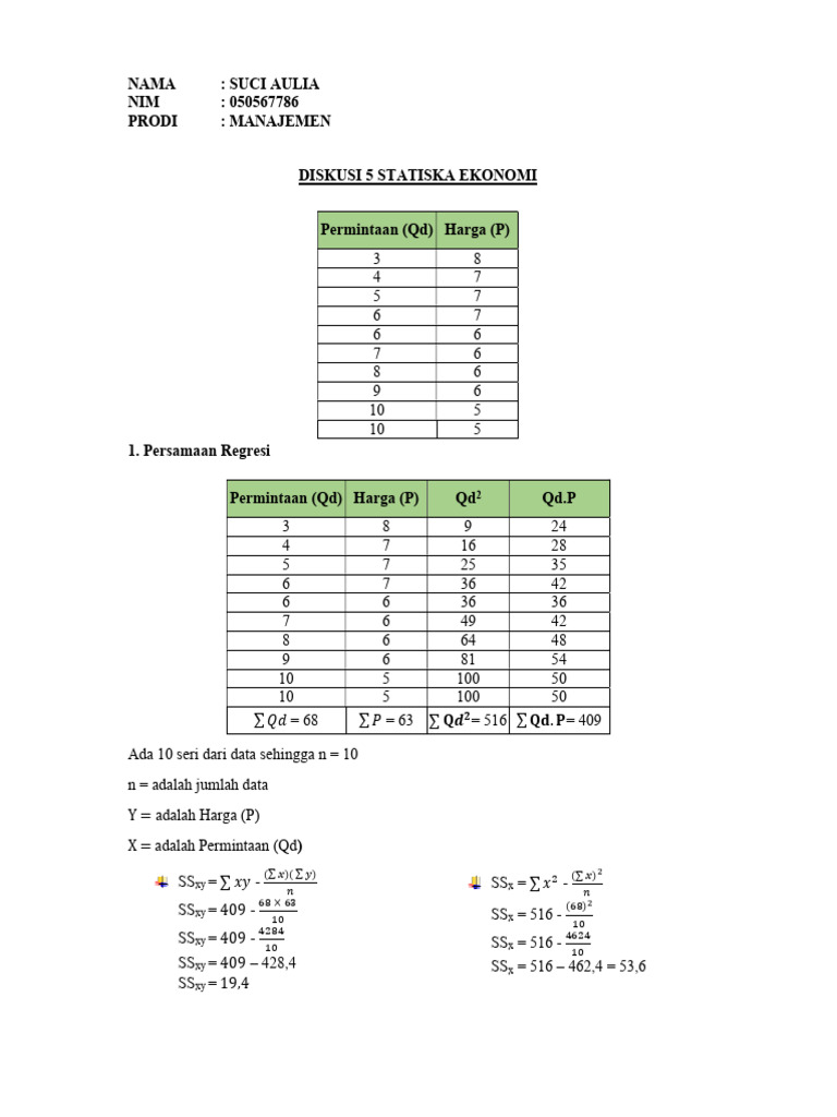 Diskusi 5 Statiska Ekonomi | PDF | Ios Software