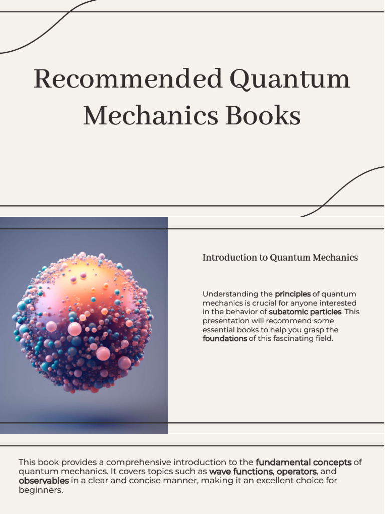 Top Quantum Mechanics Books | PDF | Technology & Engineering