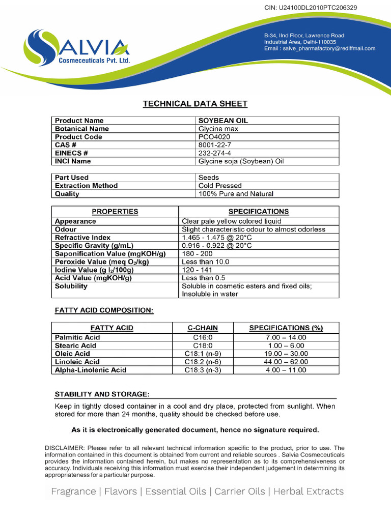 Soybean Oil | PDF