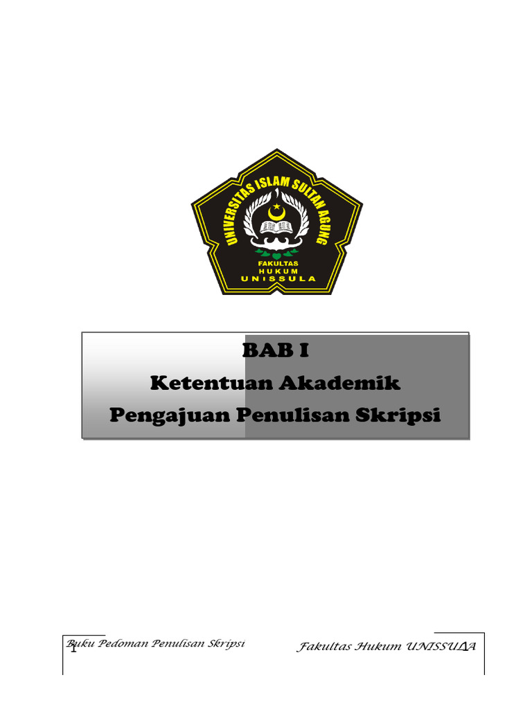 Revisi BUKU PANDUAN PENULISAN HUKUM (SKRIPSI) | PDF