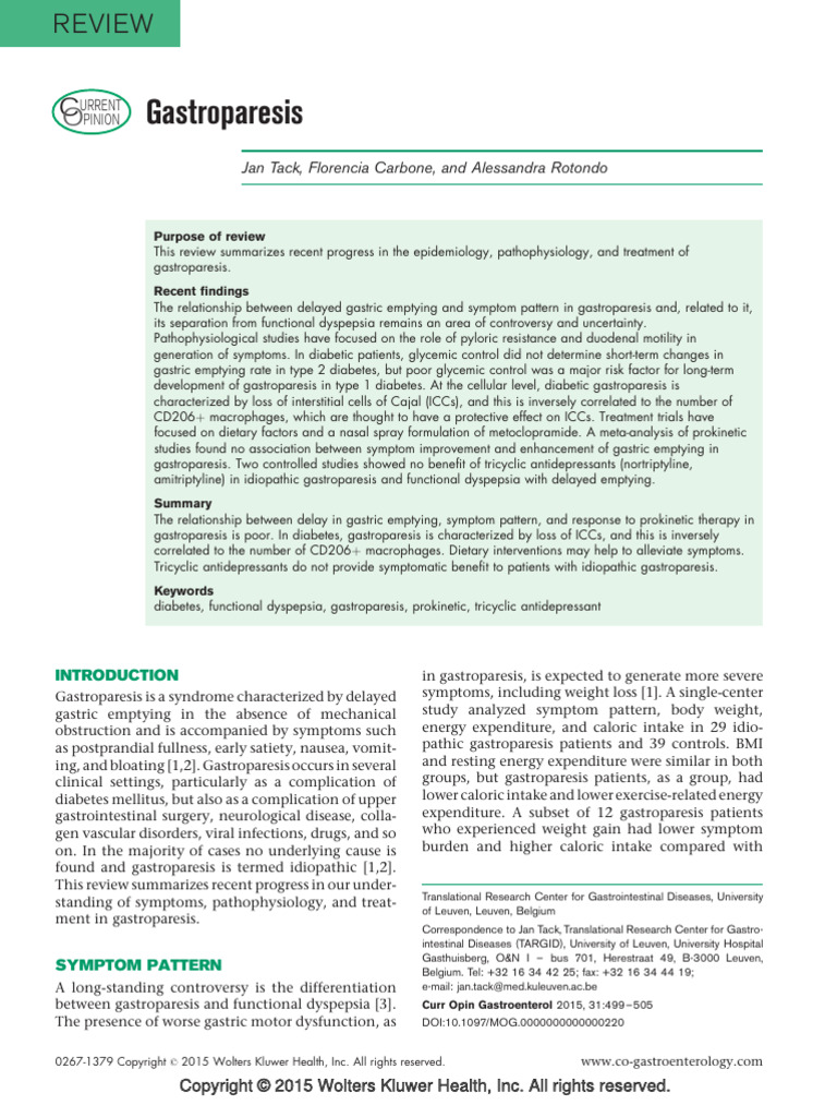 Tack 2015 | PDF | Indigestion | Gastroenterology