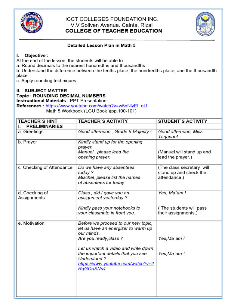 DLP Math03 | PDF | Rounding | Mathematical Notation
