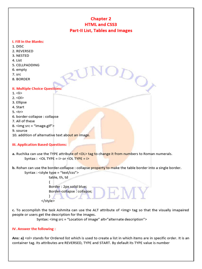 Chapter 2 Part II | PDF | Html Element | Tag (Metadata)