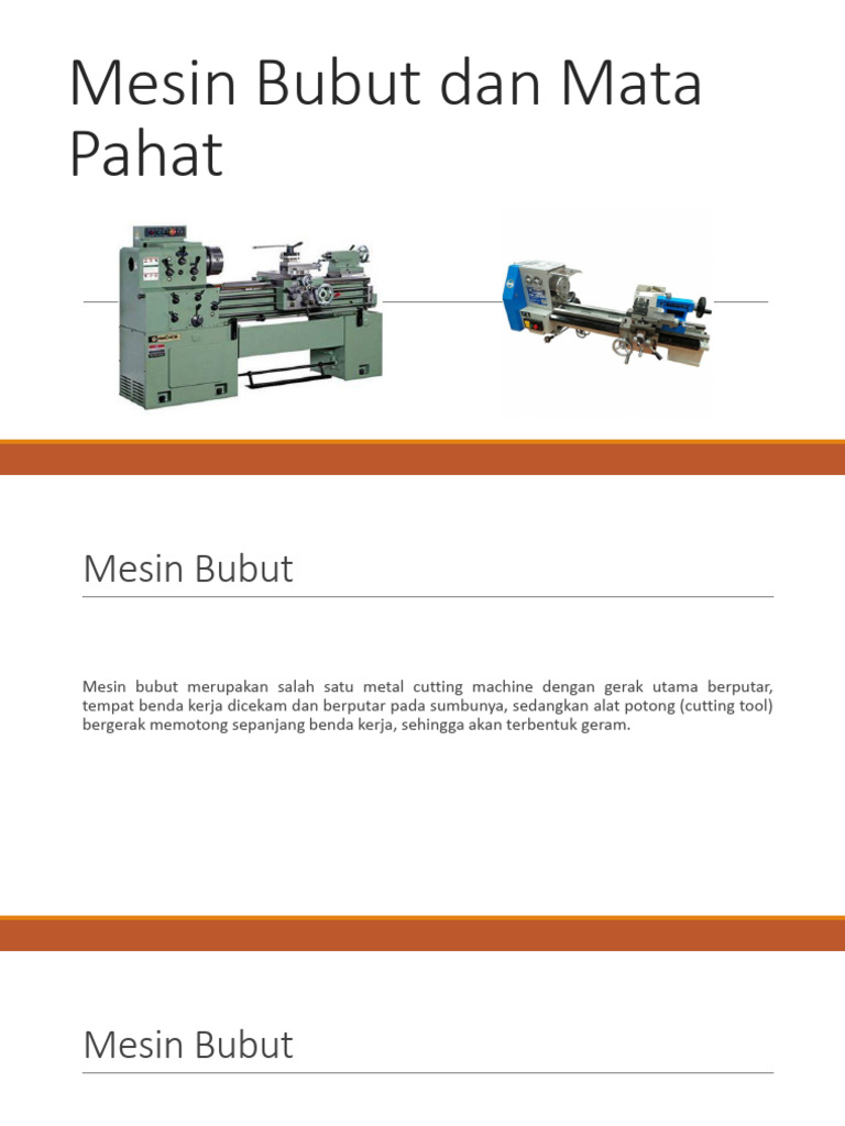 Mesin Bubut Dan Pahat | PDF