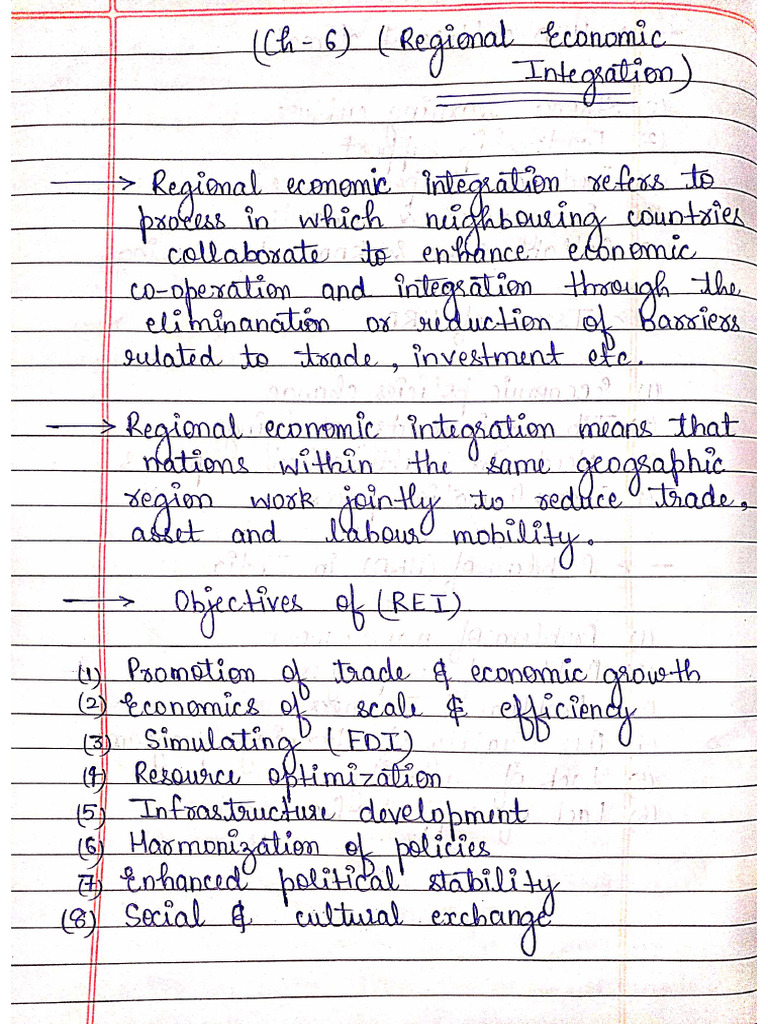 (Unit-4) (Ch-6) Regional Economic Integration | PDF