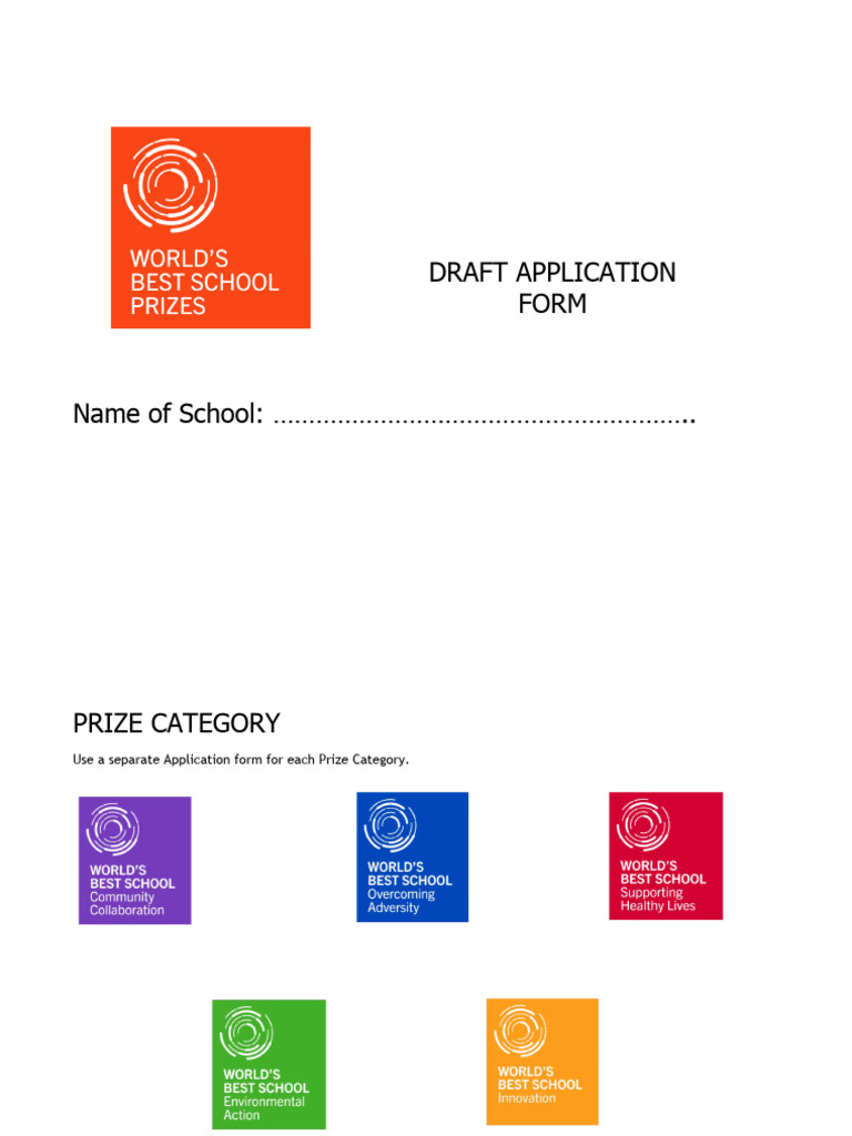 WBS Draft Application Form Innovation v2 | PDF | Learning | Education ...